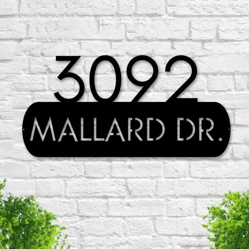 Plaque Numéro de Rue Originale - Celekado